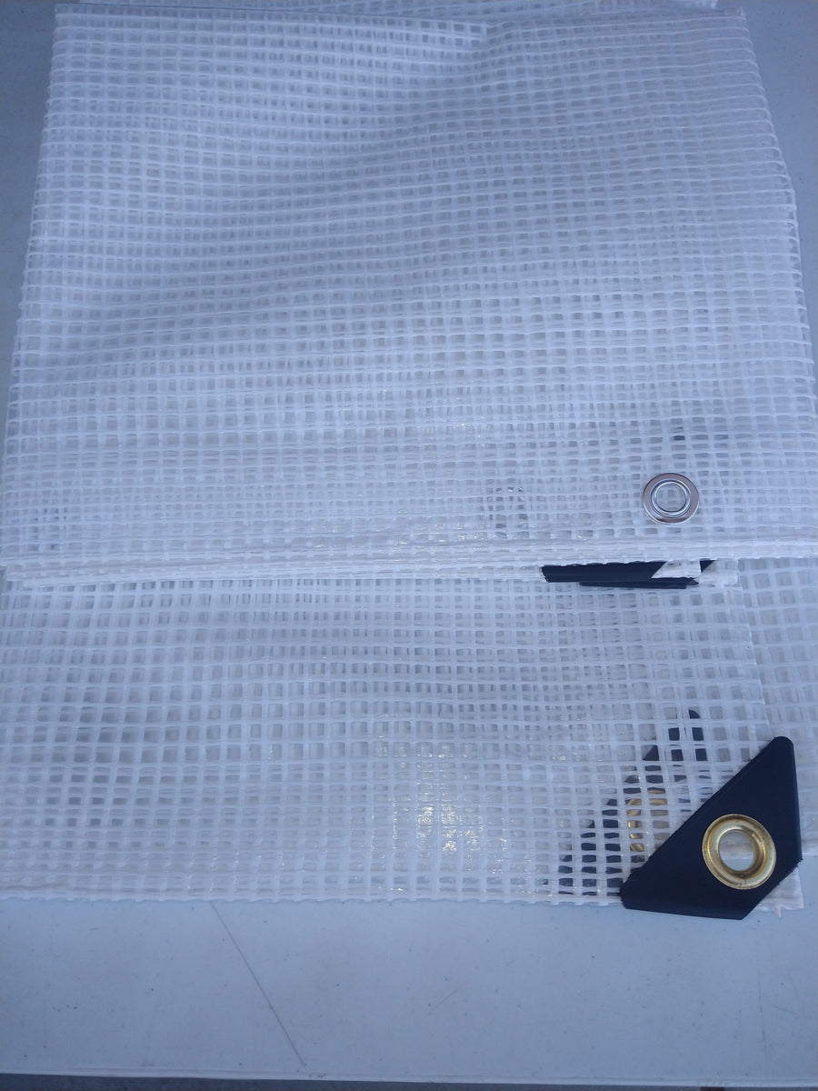 8X16 Heavy Duty Clear Poly Tarp 14 mil – Jgtarpsandcanopies
