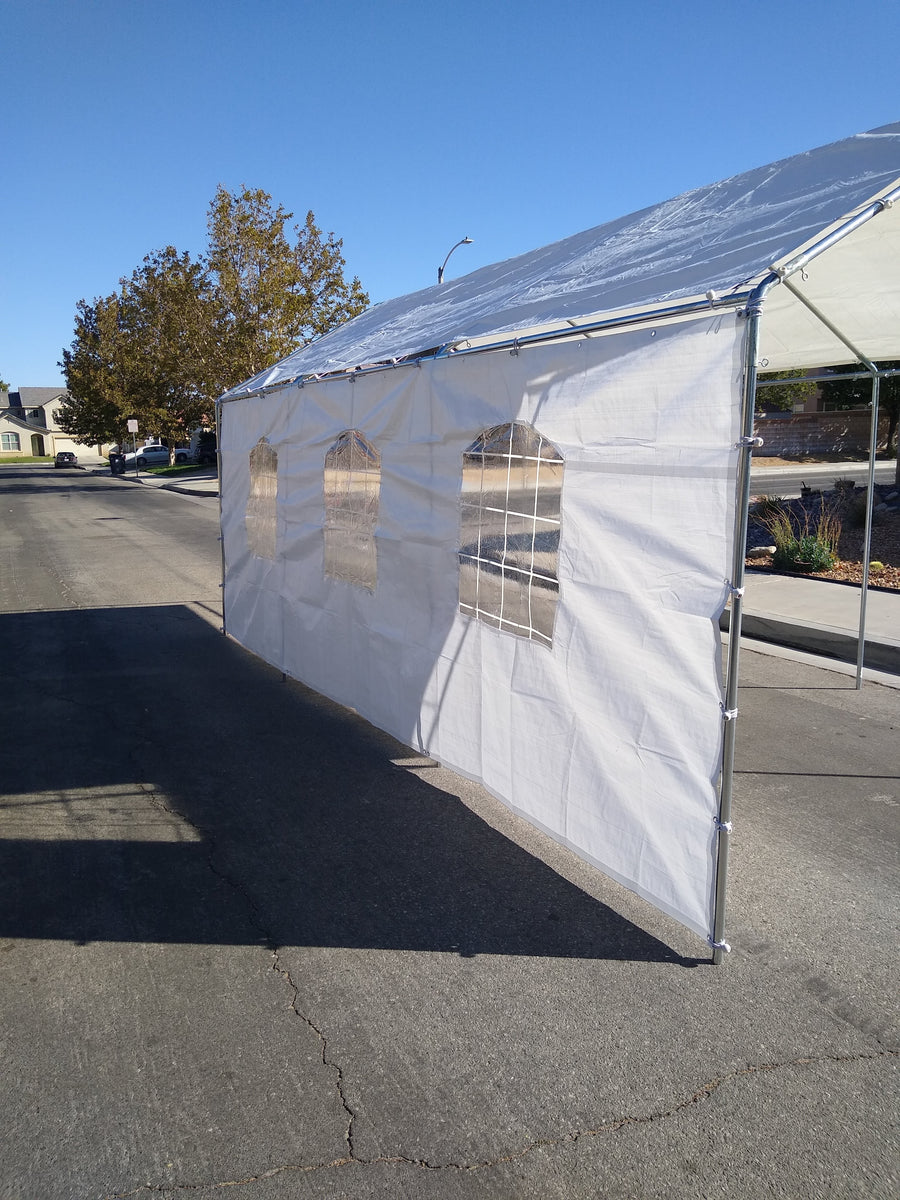 7X30 Side Wall With Windows Free Shipping (1) Pc Pack – Jgtarpsandcanopies