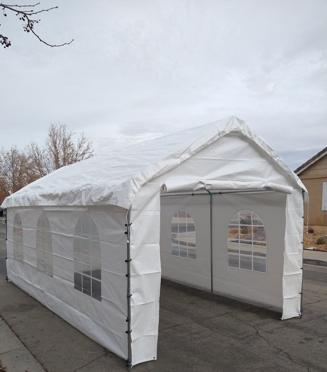 10x30 Heavy Duty Enclosed Canopy With Windows (free shipping) 10 legs ...