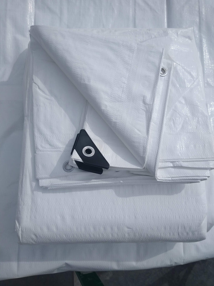 40x60 Heavy Duty White Poly Tarp Free Shipping – Jgtarpsandcanopies